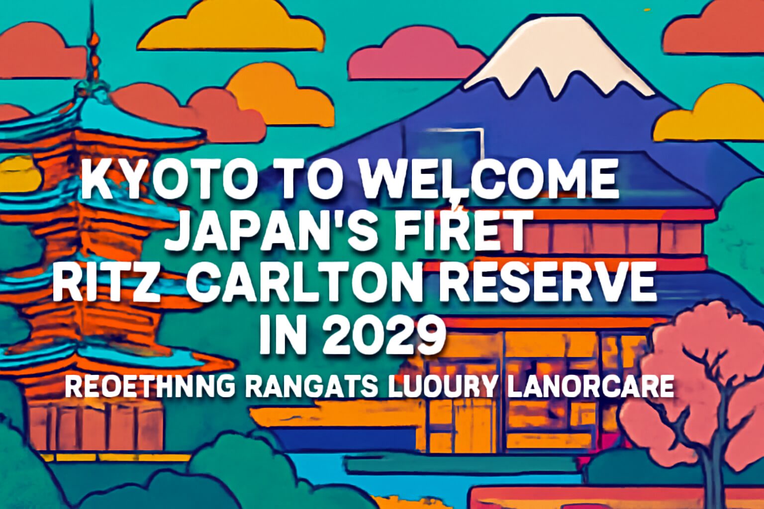 Kyoto to Welcome Japan’s First Ritz-Carlton Reserve in 2028, Redefining ...